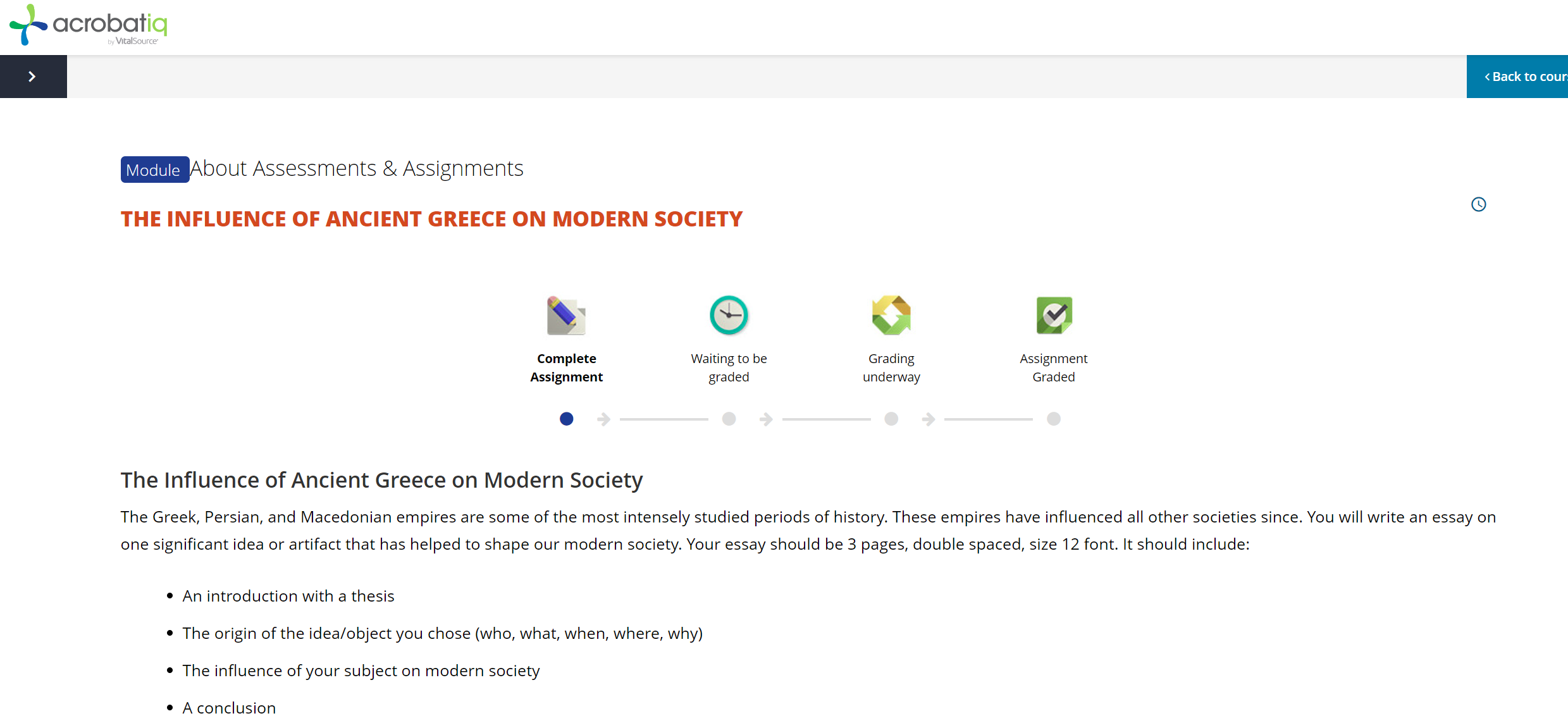 Course Content – Acrobatiq