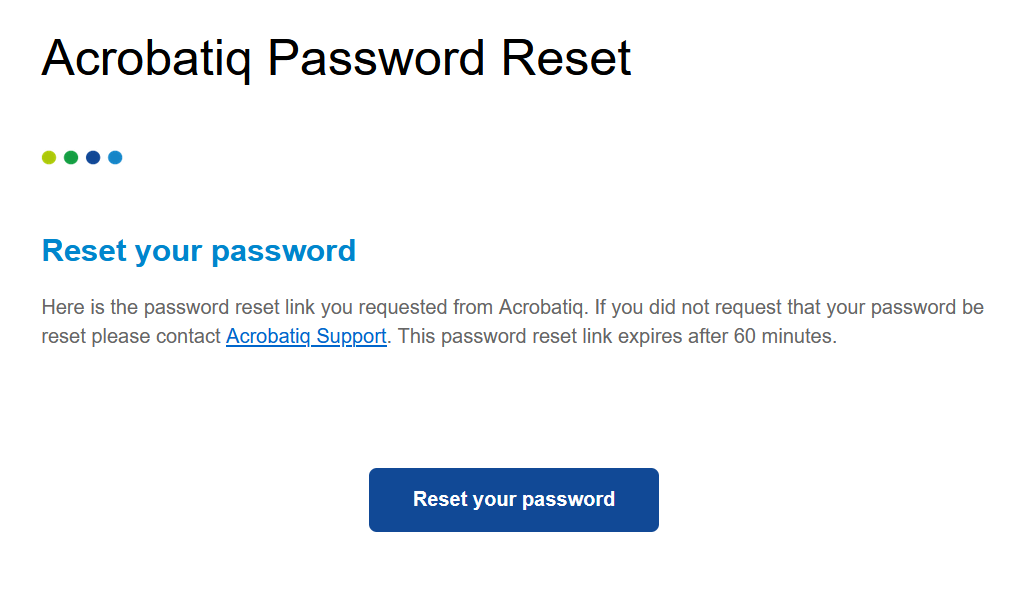 Passwords – Acrobatiq