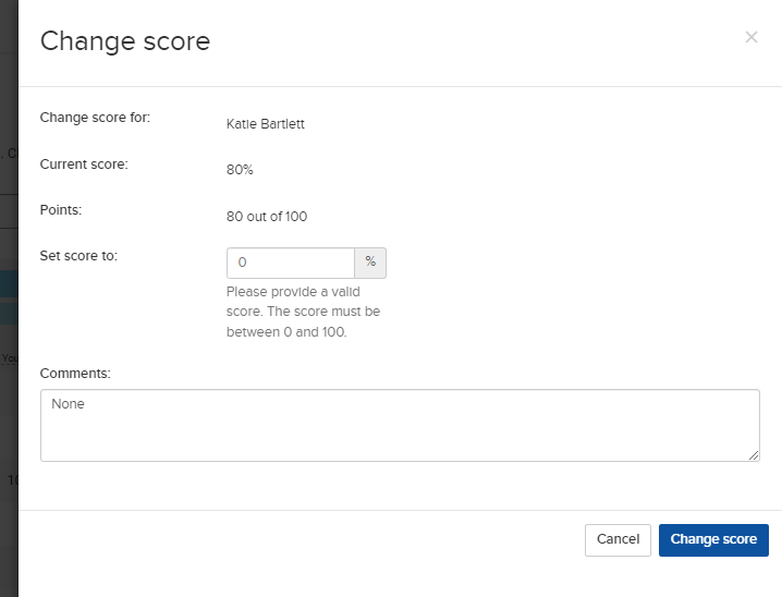 Edit or Remove a Score – Acrobatiq