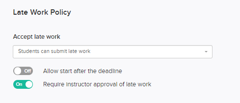 Late Work & Partial Work Approval – Acrobatiq
