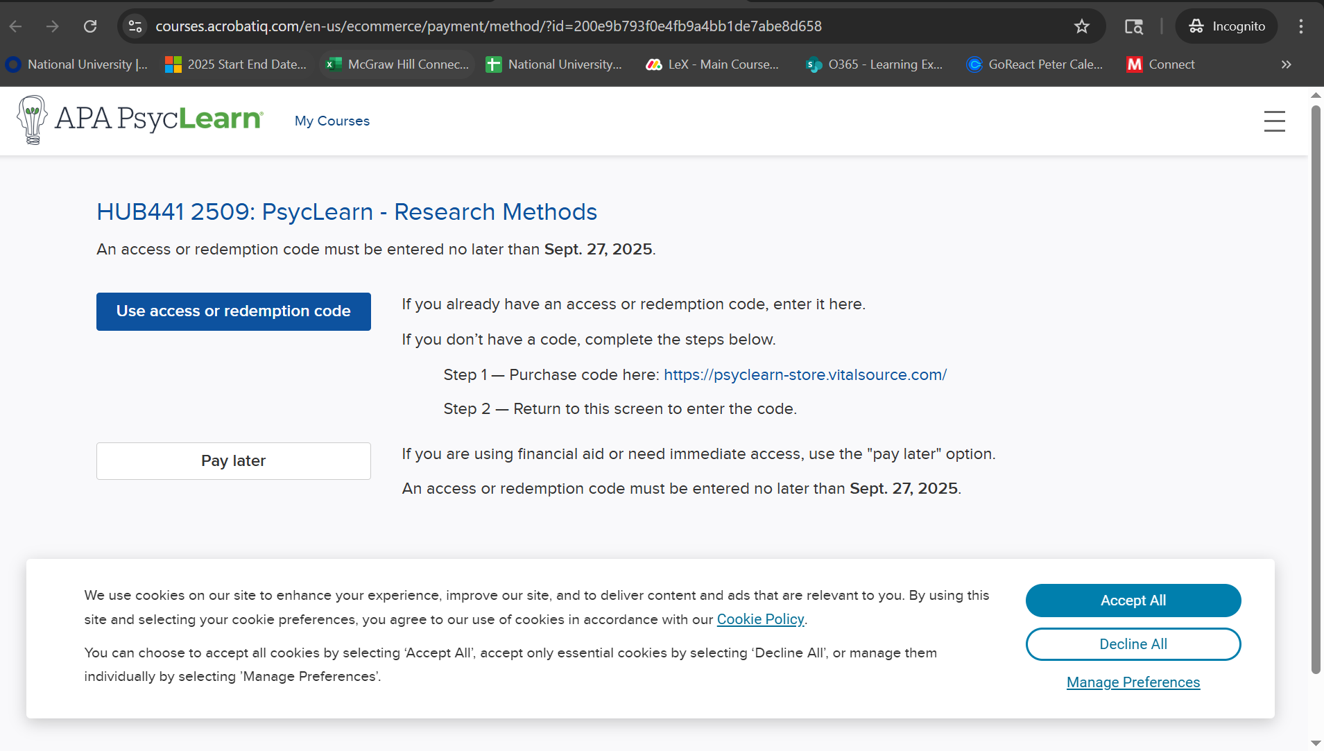 Accessing Your Course – Acrobatiq