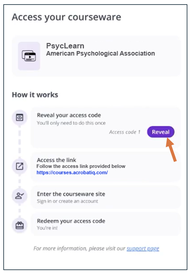 PsycLearn Access Codes – Acrobatiq